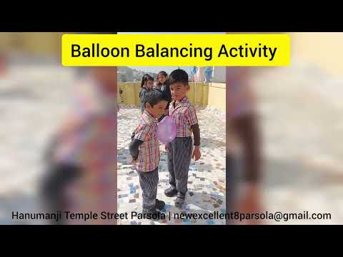 Activities| Balloon Balancing Activity For K.g class #school #activity ...