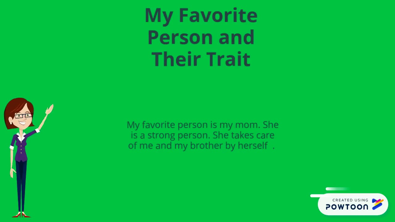My Favorite Person and Their Trait - YouTube