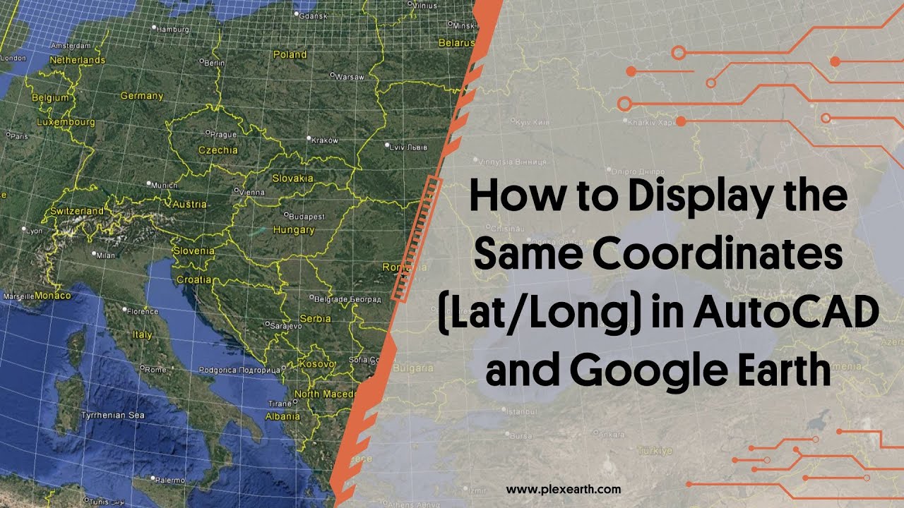 How to Display the Same Coordinates (Latitude/Longitude) in AutoCAD and ...