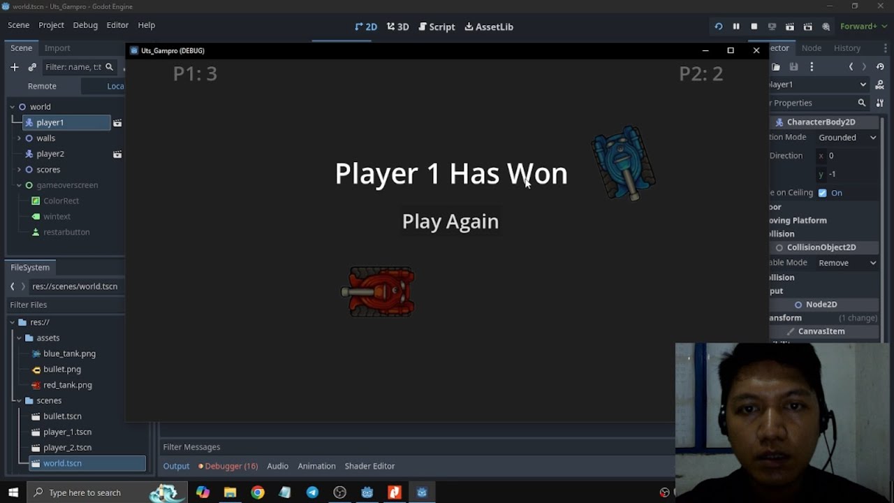 UTS Game Programing | A18.2023.00049 - Izal Aoni | PJJ Teknik informatika UDINUS - YouTube