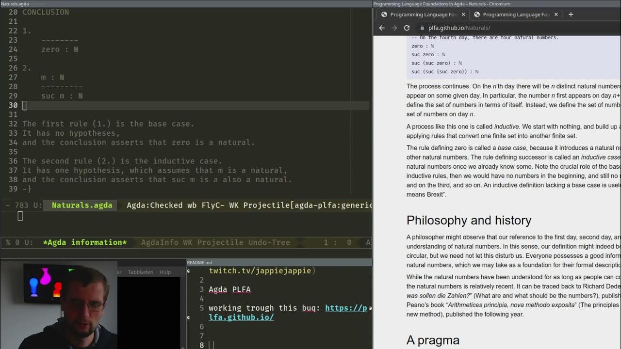 Programming Language Foundations in Agda: Naturals - YouTube