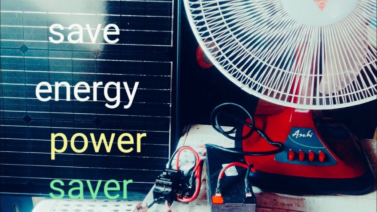 how to connect electric fan to solar panel without inverter - YouTube