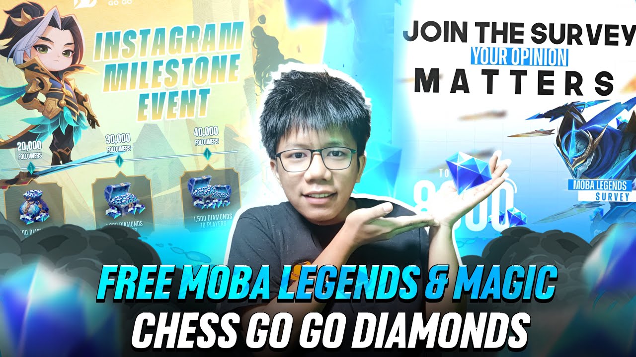 MOBA LEGENDS : Free Diamonds I Magic Chess Milestone Event - YouTube