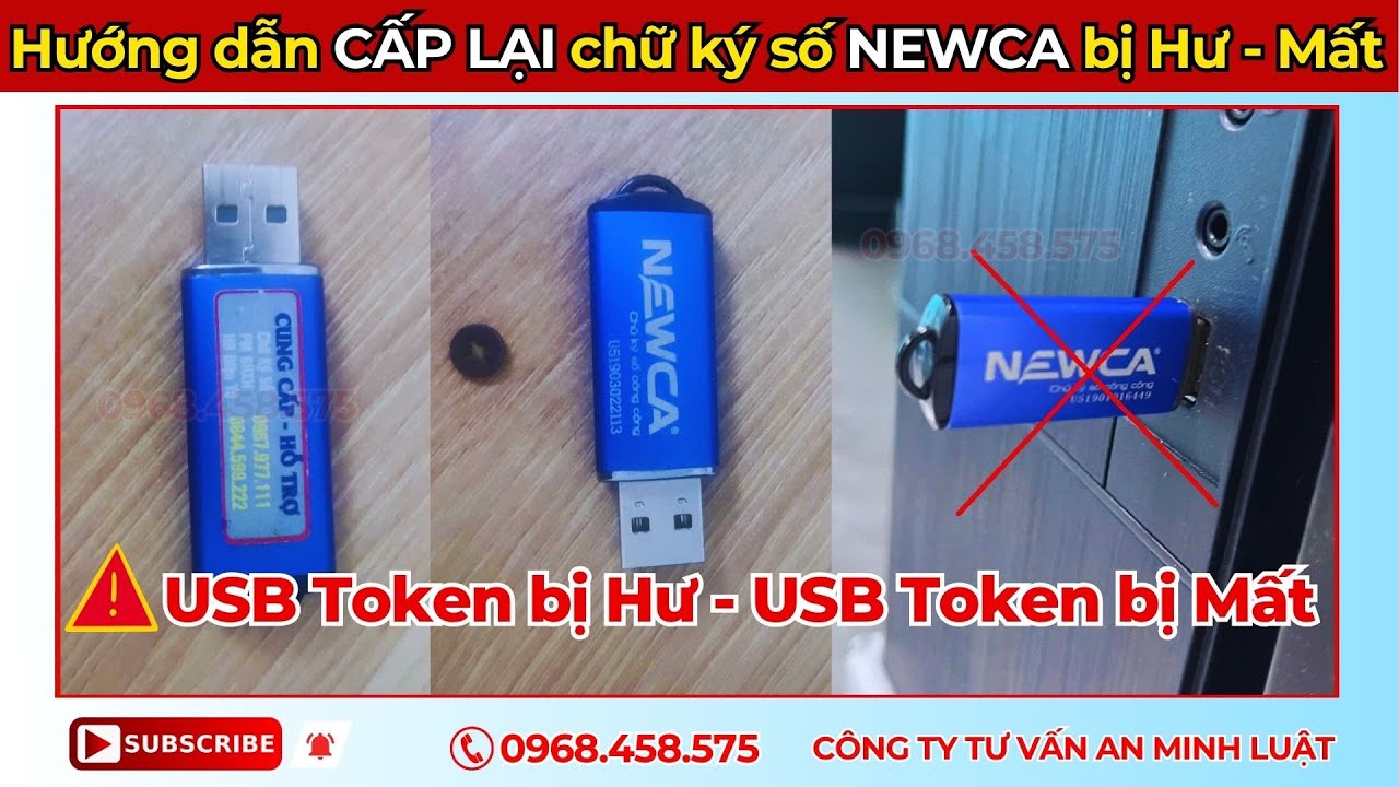 Cấp lại - Mua lại (USB Token) chữ ký số NEWCA | Bị Hư/Bị Hỏng/Bị Mất ...