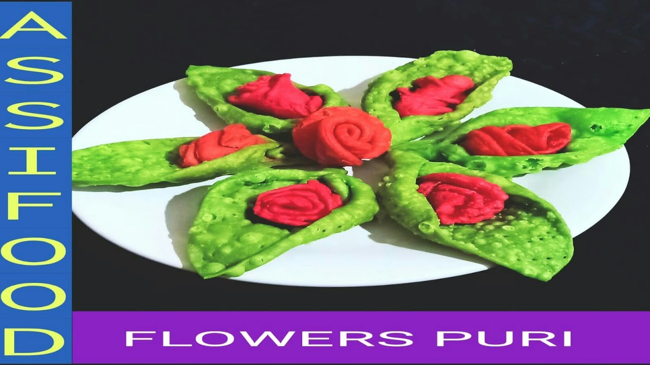 Flower Sweet Puri | Poori recipe | Eid Special Recipe | Meethi Poori ...