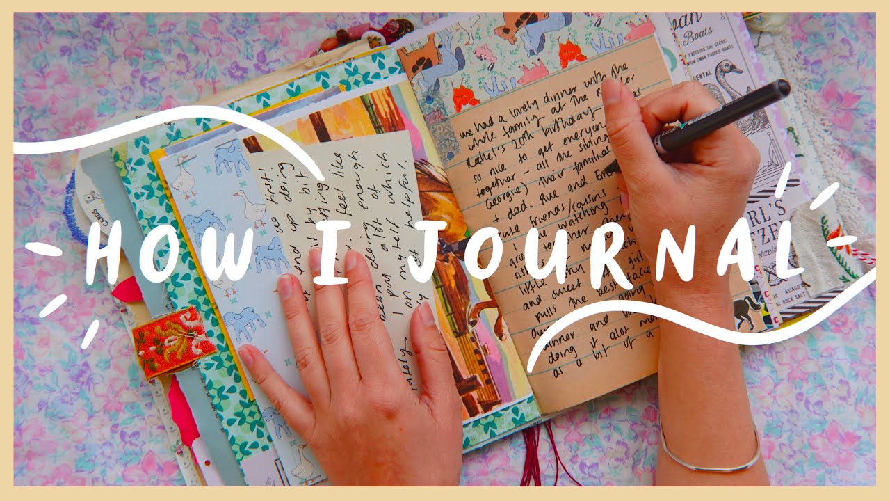 how to fill a journal page | how to journal easy - YouTube