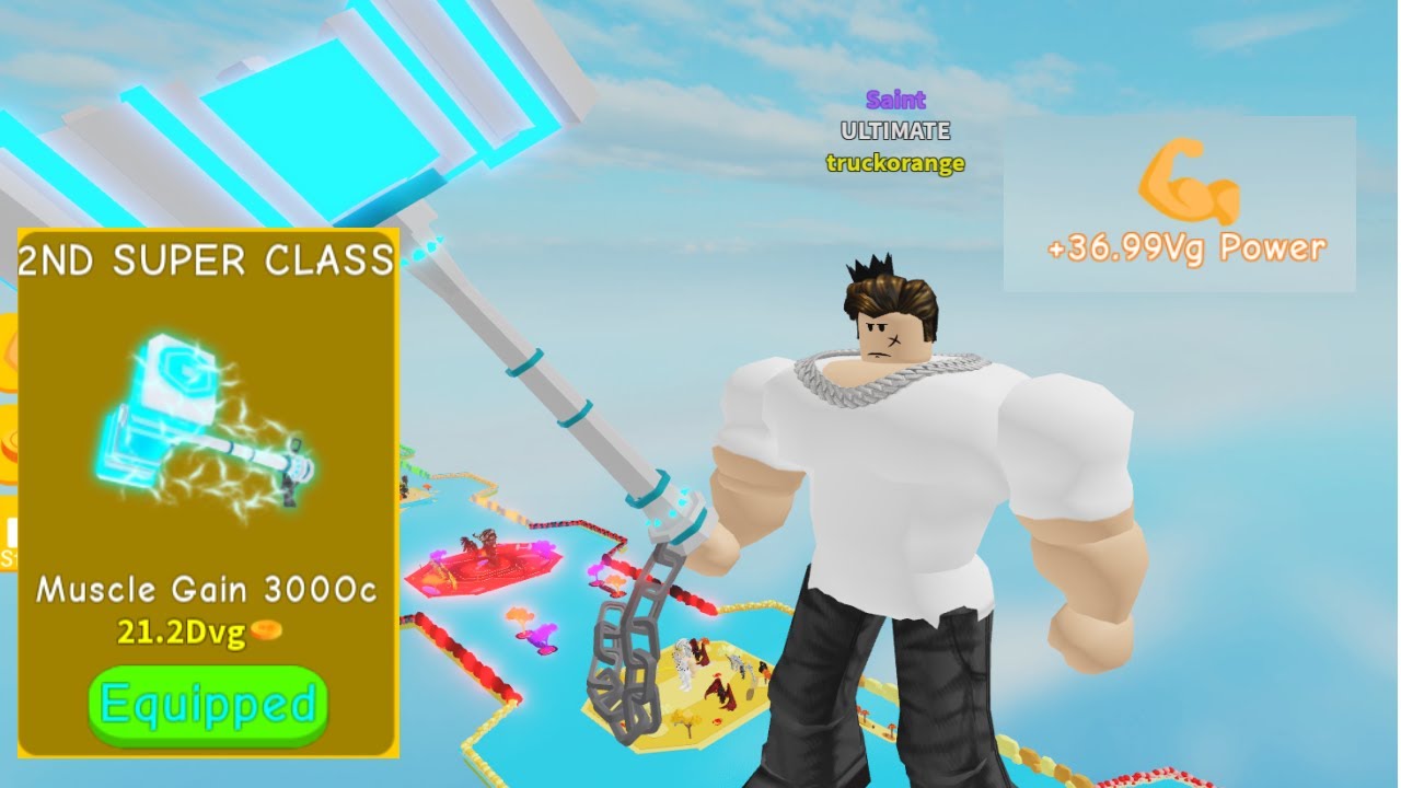 Getting 2nd Super Class in Lifting Simulator - YouTube