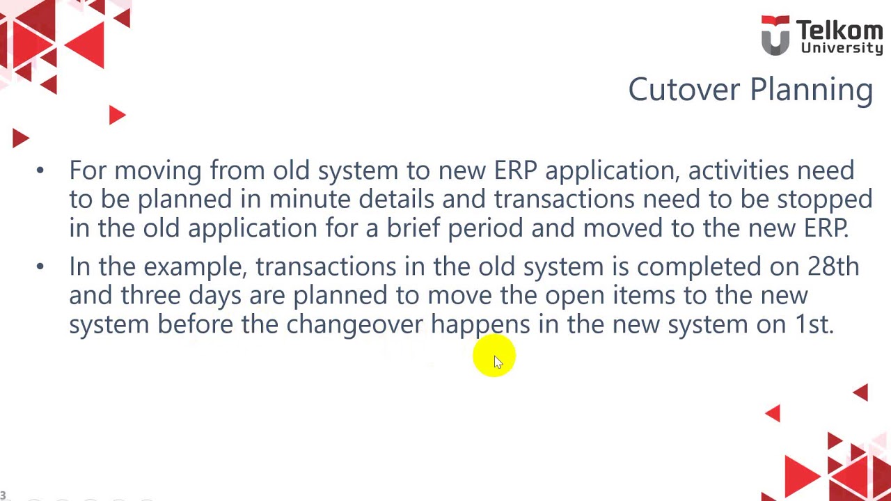 7.2 ERP Cut Over and Go-Live - YouTube
