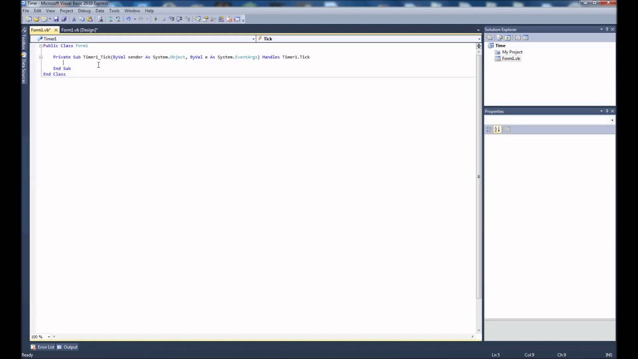 Visual Basic Tutorial Episode 6: Time - YouTube