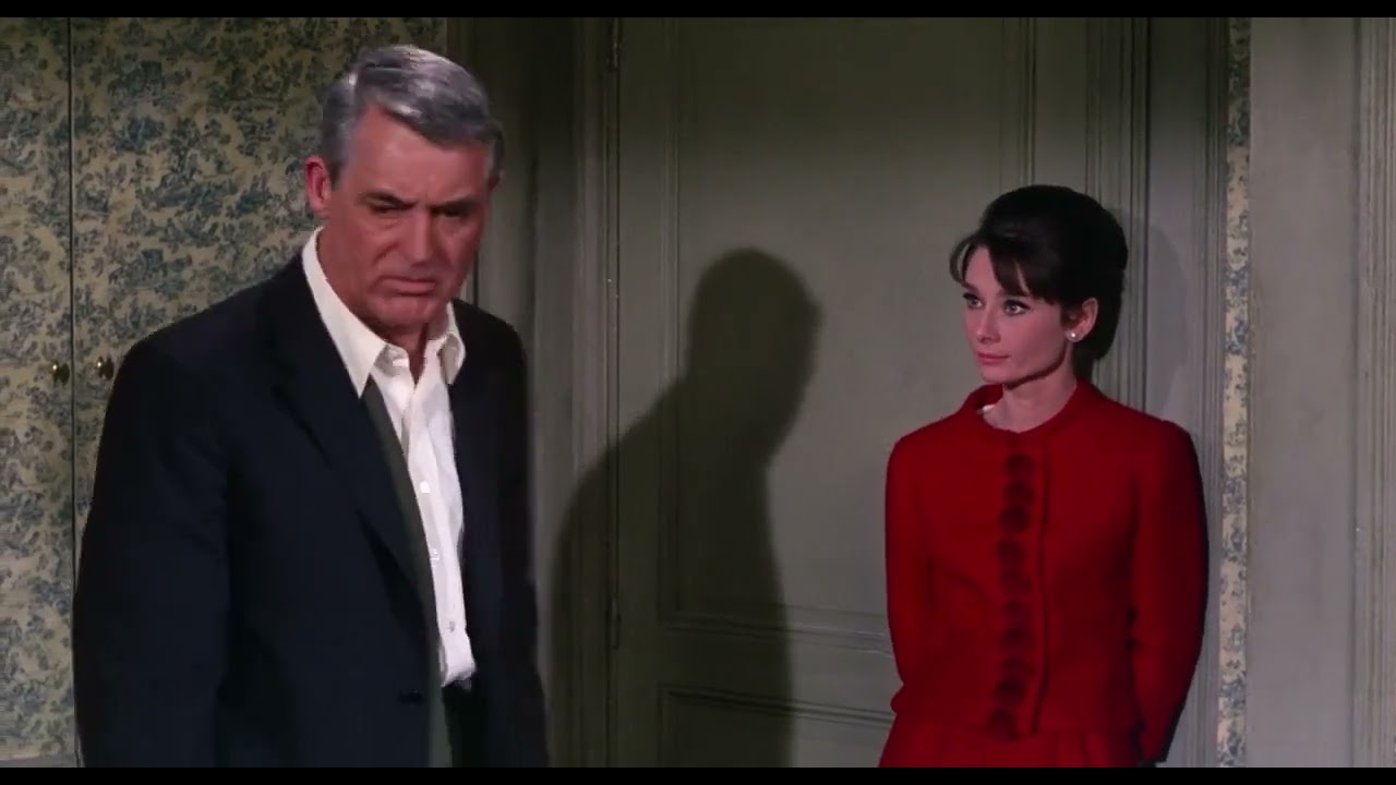 Shower scene from Charade (1963) Cary Grant & Audrey Hepburn - YouTube