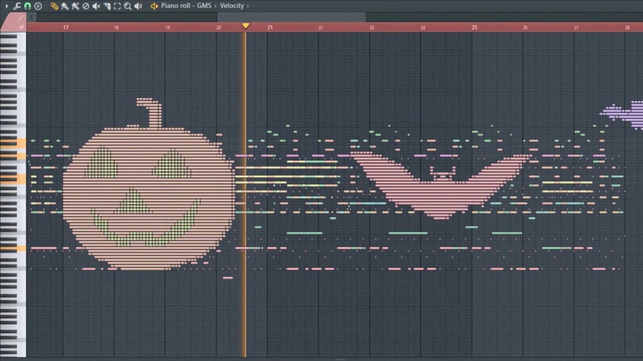What Halloween Sounds Like - MIDI Art - YouTube