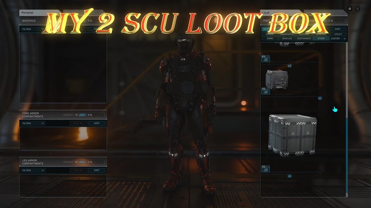 [4K] Looting with the 2 SCU storage containers in Star Citizen. - YouTube