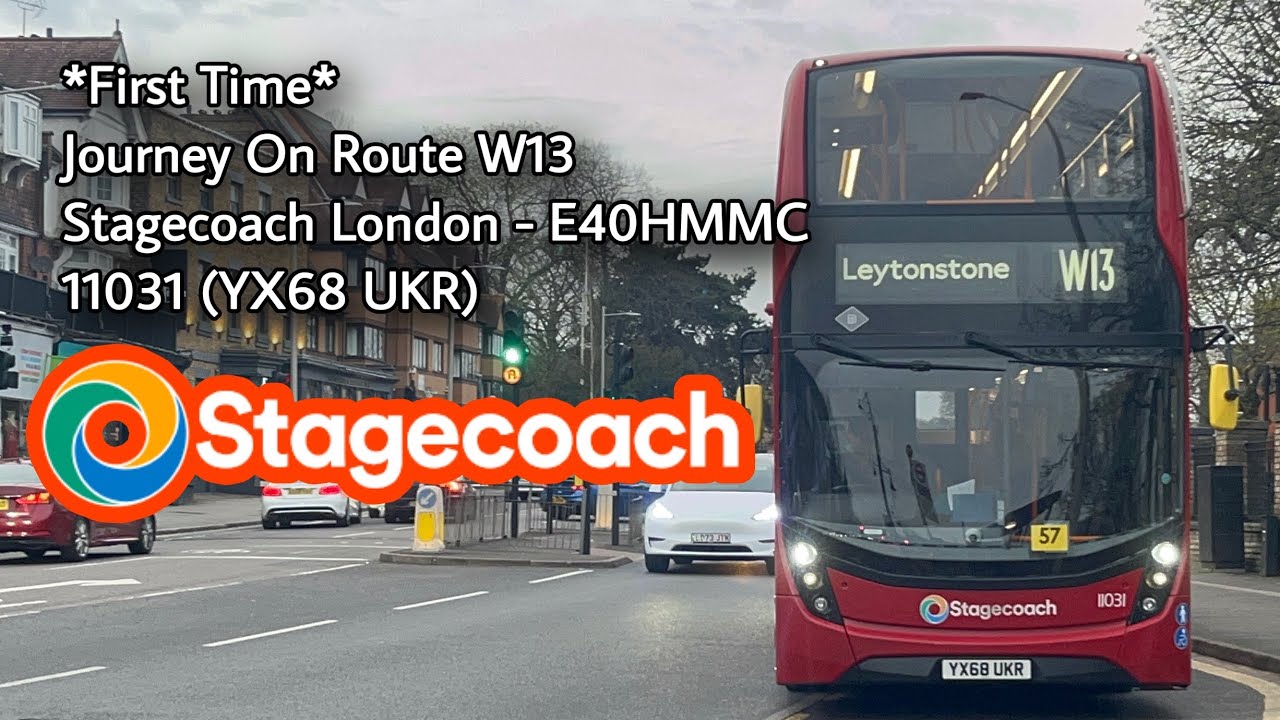 *First Time* Journey On Route W13 | Stagecoach London E40SHMMC - 11031 ...