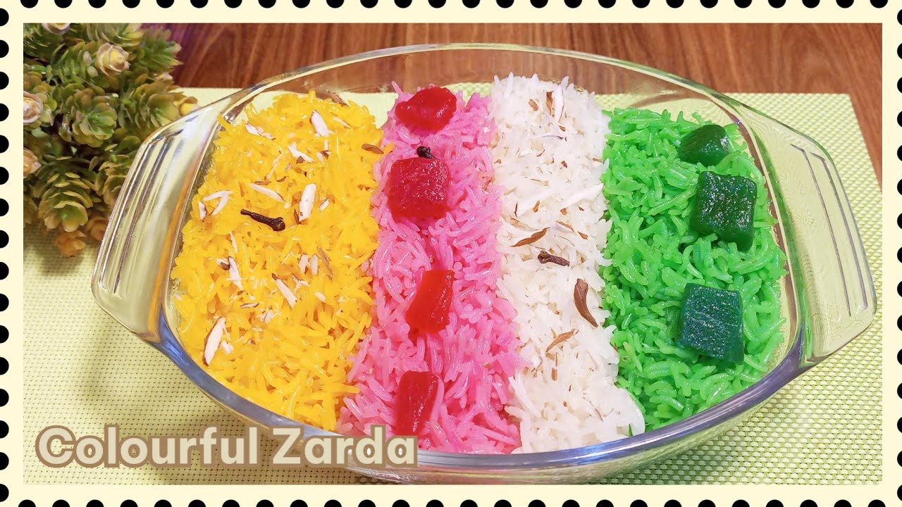 Eid Special Colourful Zarda Recipe | Tasty Bite Kp - YouTube