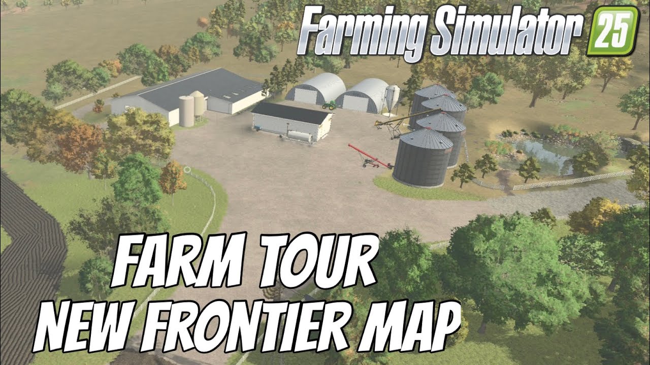 Farm Build Tour/Equipment Tour!!! New Frontier Map in fs25. #fs25 # ...
