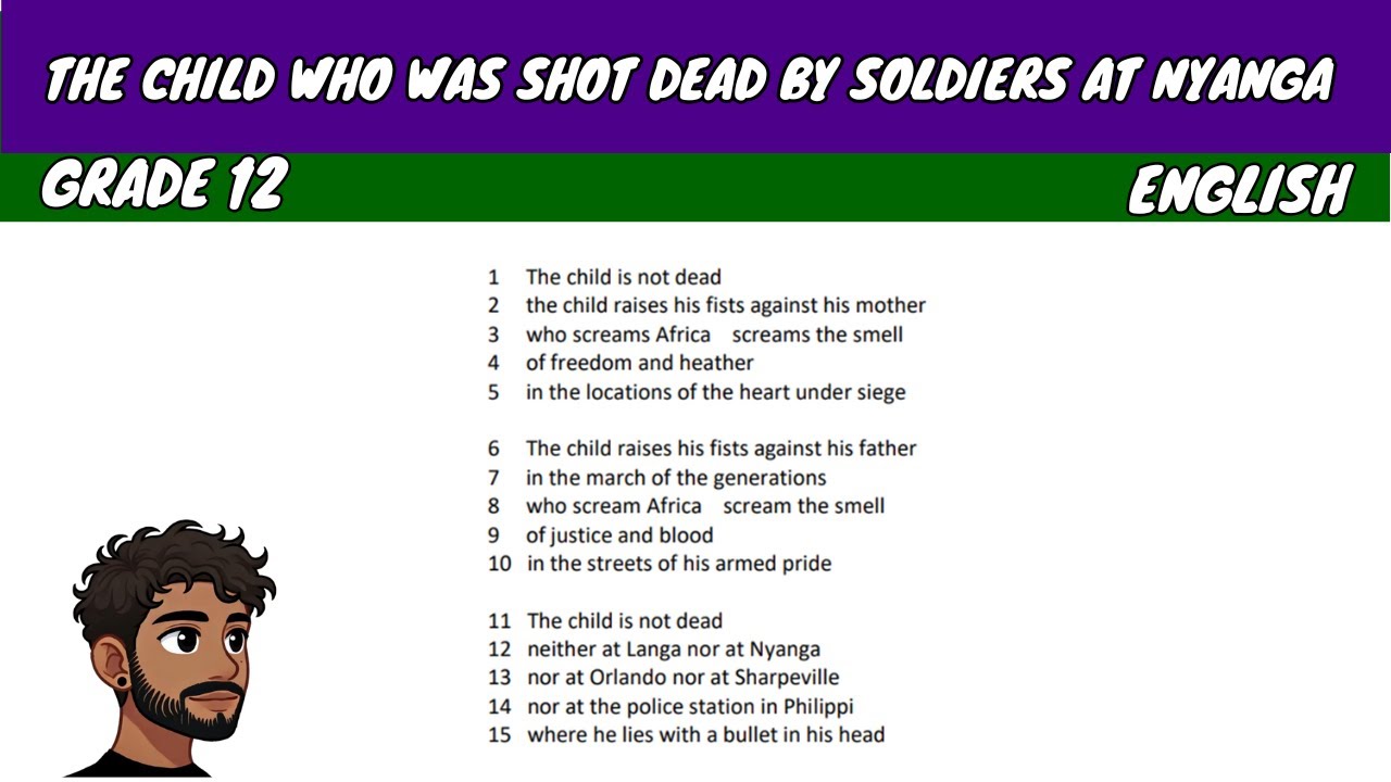 The Child Who Was Shot Dead by Soldiers at Nyanga by Ingrid Jonker ...