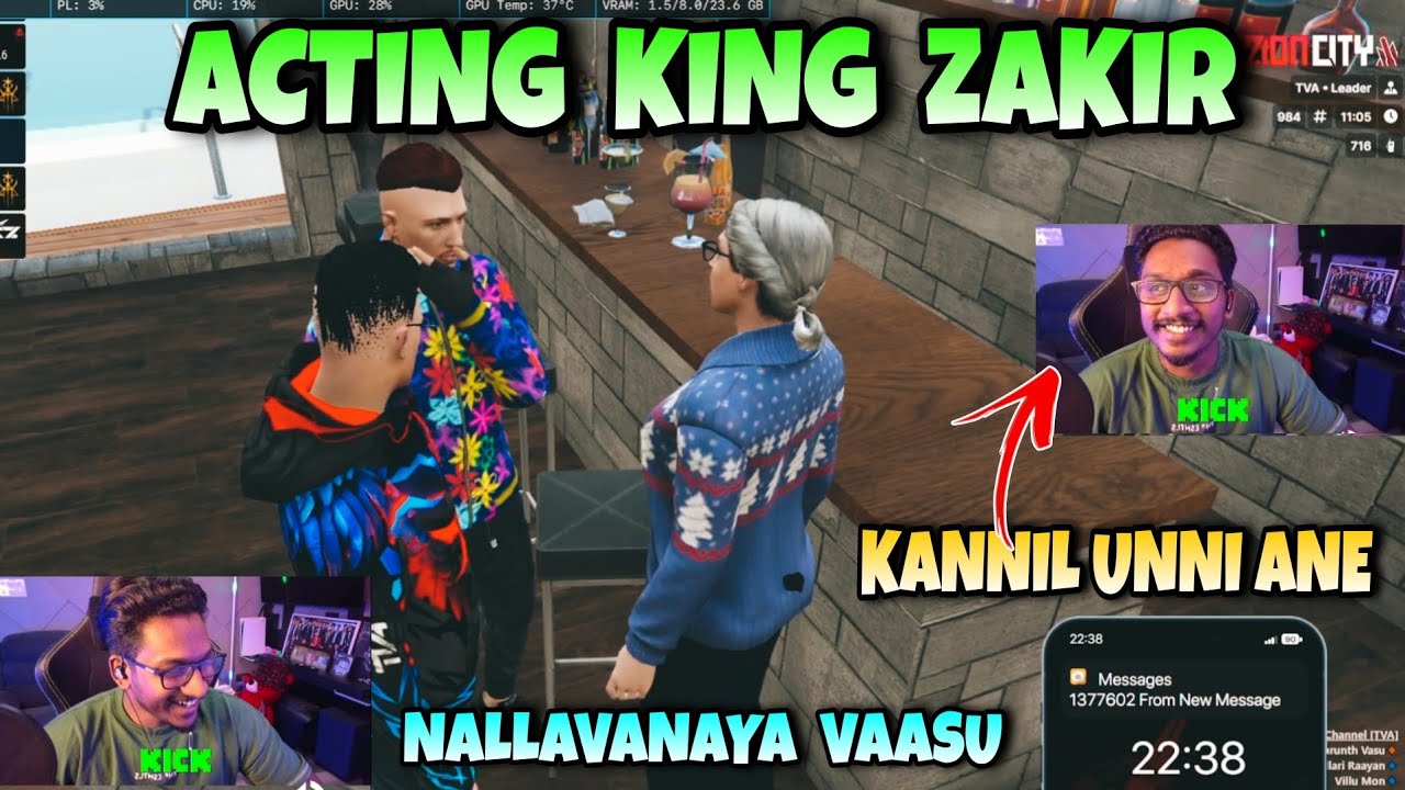 Acting King Zakir 😂💥 ഇവൻ ഒരു പണി ആവും 🤣 Vaasu Annan kannilunni ane 😂🤭 ...