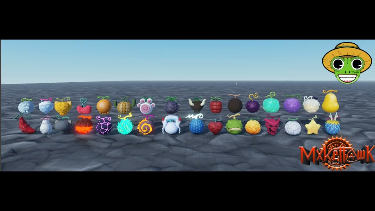 [Rell Seas] all the official rell seas fruist designs in roblox 3D ...