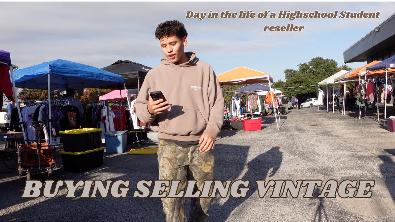 Day in the life of a Vintage Reseller/High School Student (Buying ...