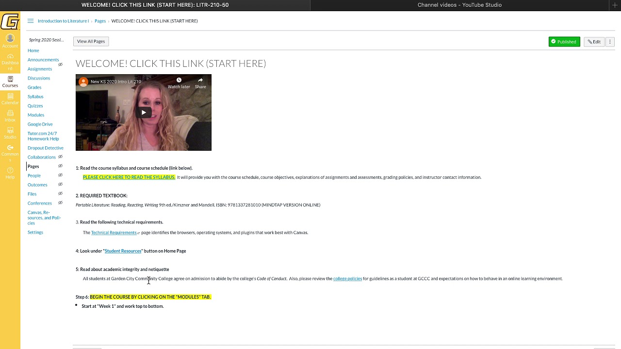 NEW KS Canvas How To LIT 210 - YouTube