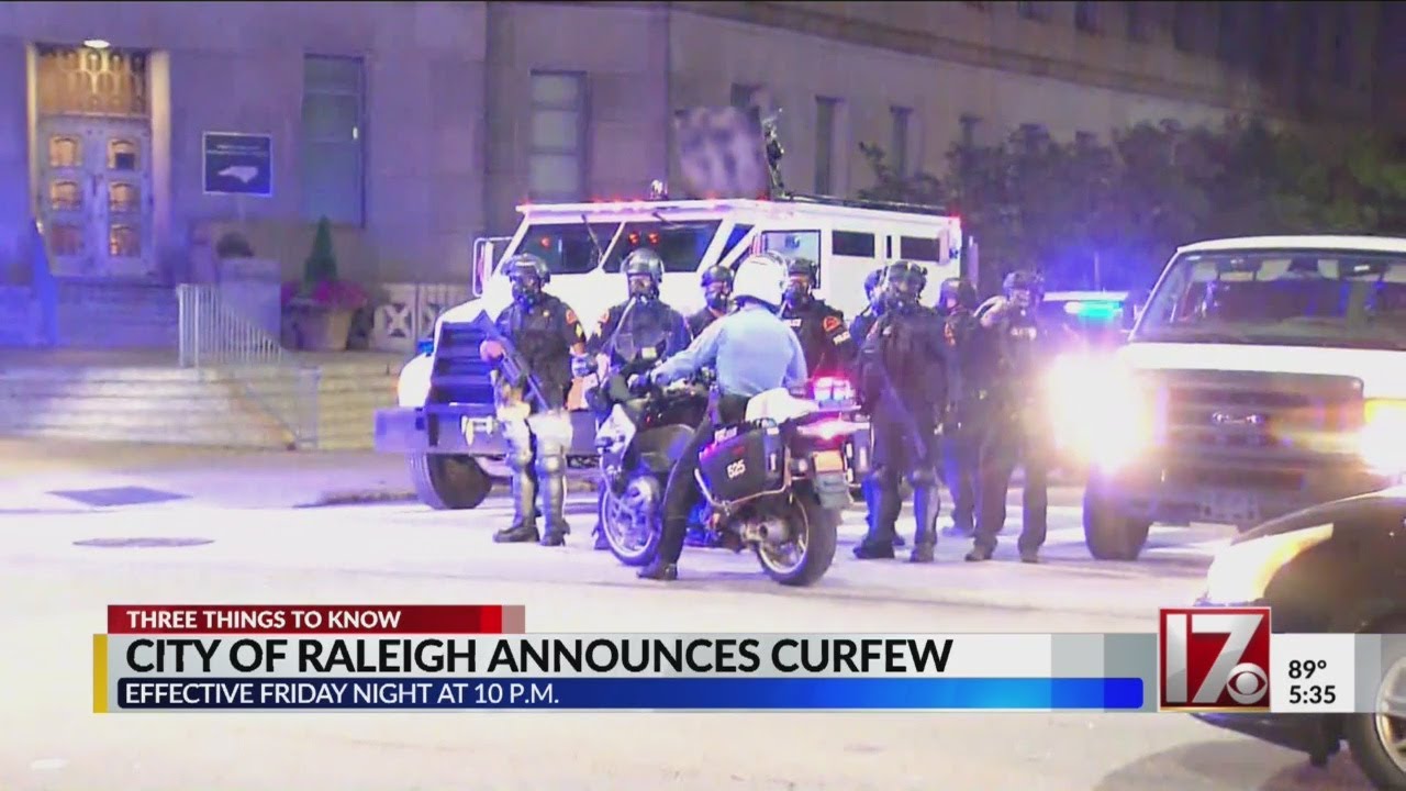 Raleigh officials announce weekend curfew - YouTube
