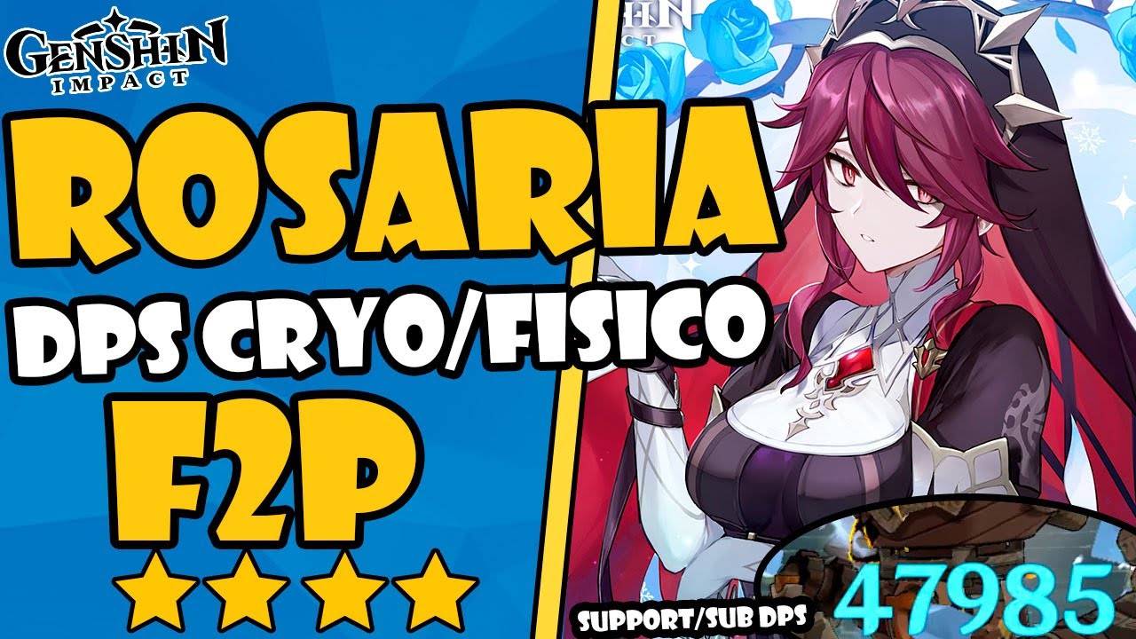 ROSARIA BUILD F2P DPS/SUPPORT👻||🔥ARTEFACTOS, ARMAS🔥Guía completa build ...