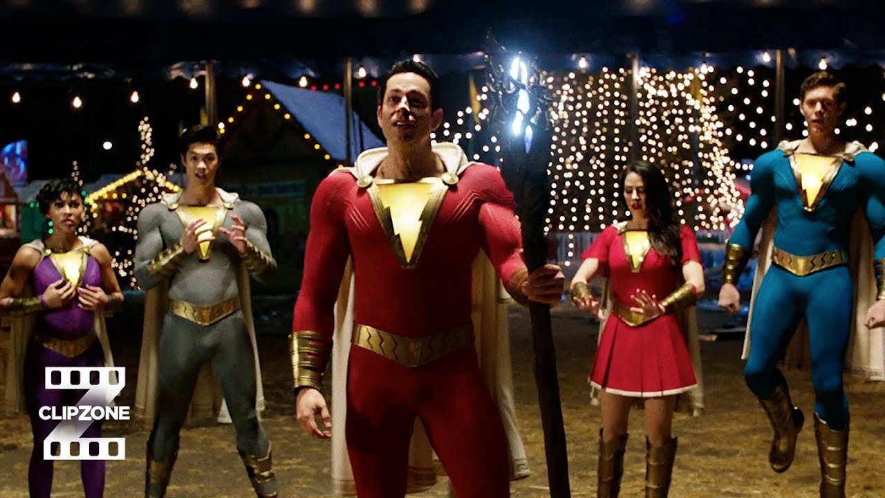 Shazam | The Shazam Fam | ClipZone: Heroes & Villains - YouTube