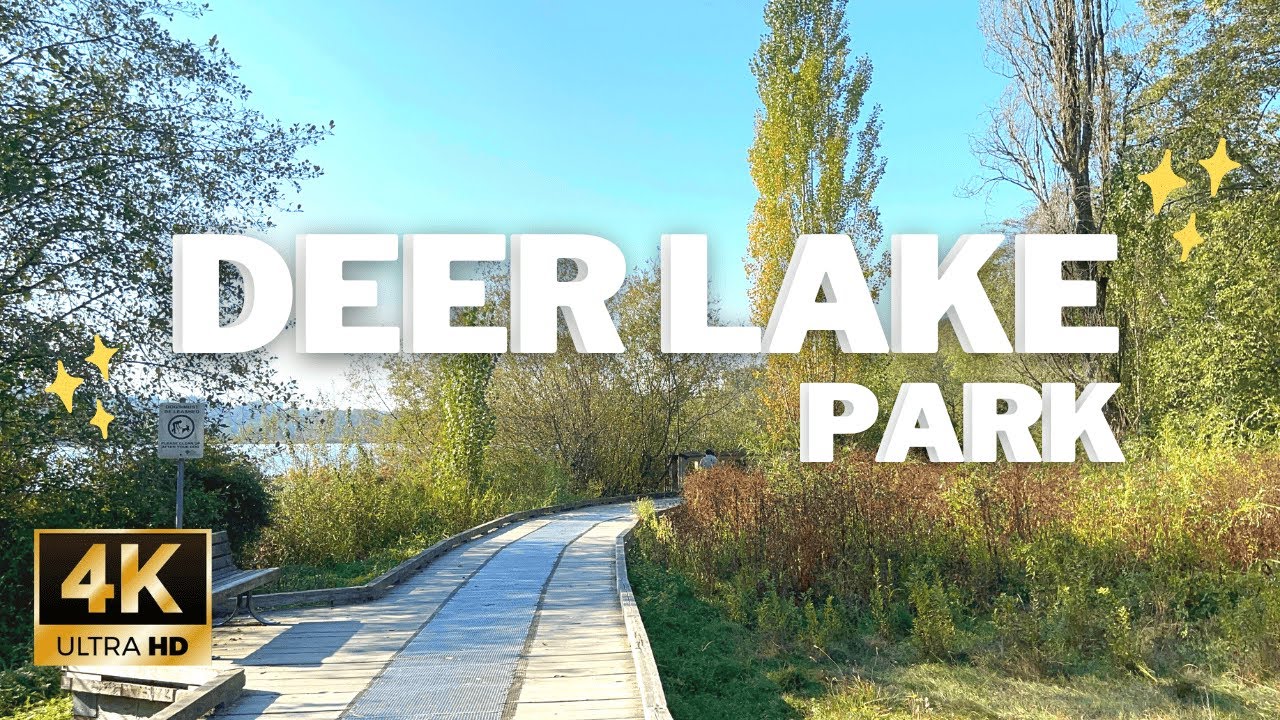 Walk Around Beautiful Deer Lake Park in Burnaby BC [4K] - YouTube