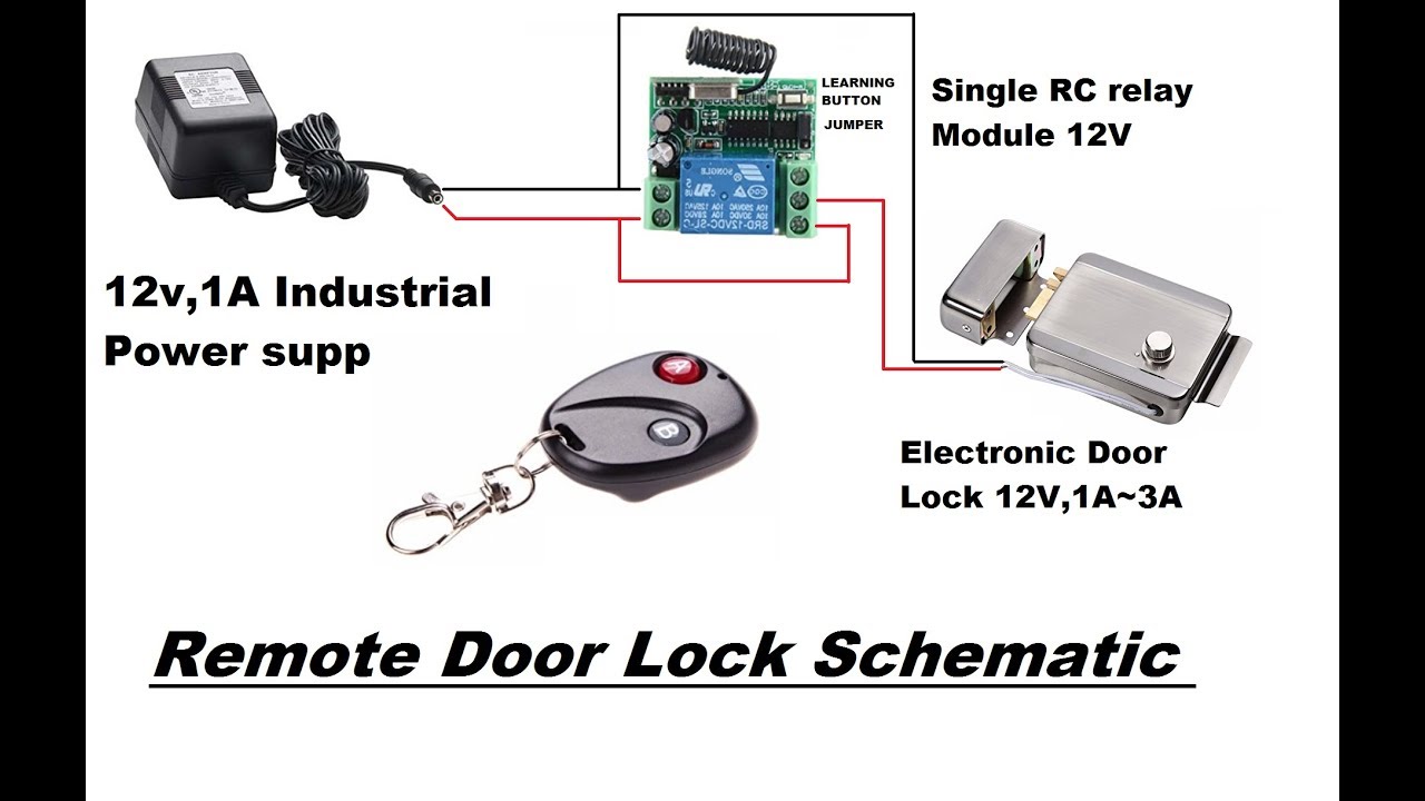 Electronic Remote Door Lock - YouTube