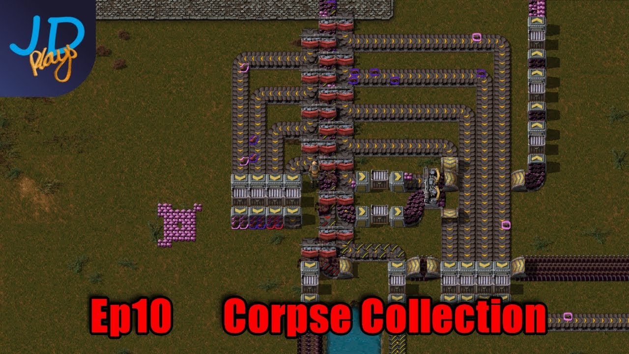 Ep10 Corpse Collection | Factorio Biter Hell | Gameplay, Lets Play ...