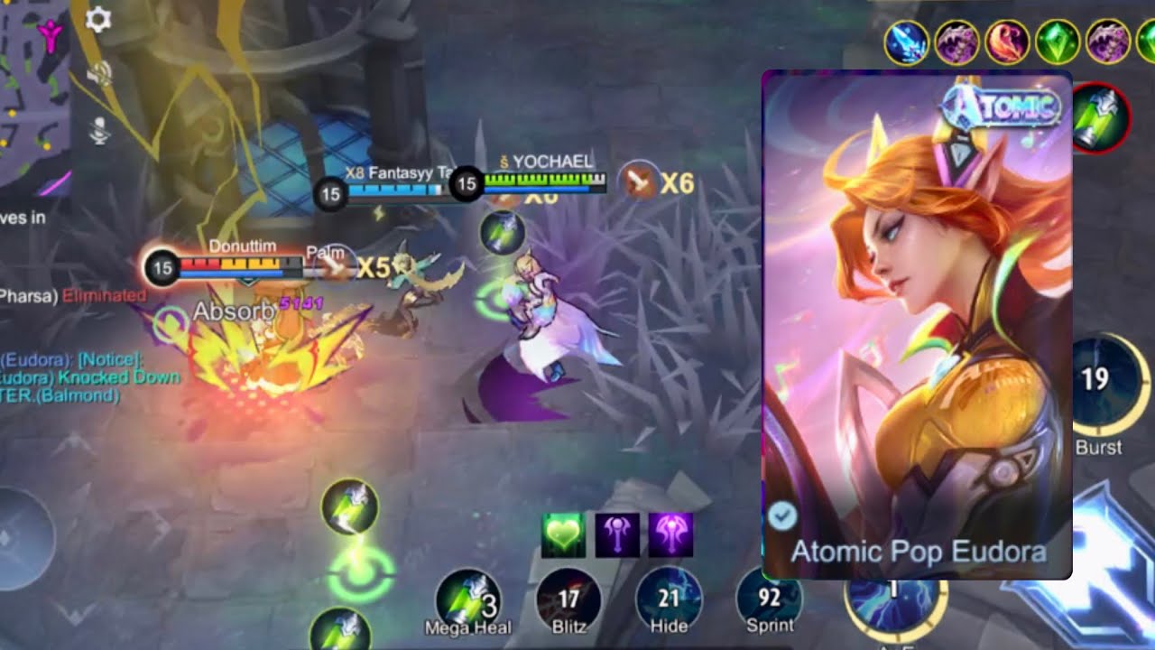 Suka Banget efek skin terbaru Atomic Eudora 🤓😀 | Survival Mode | Mobile ...