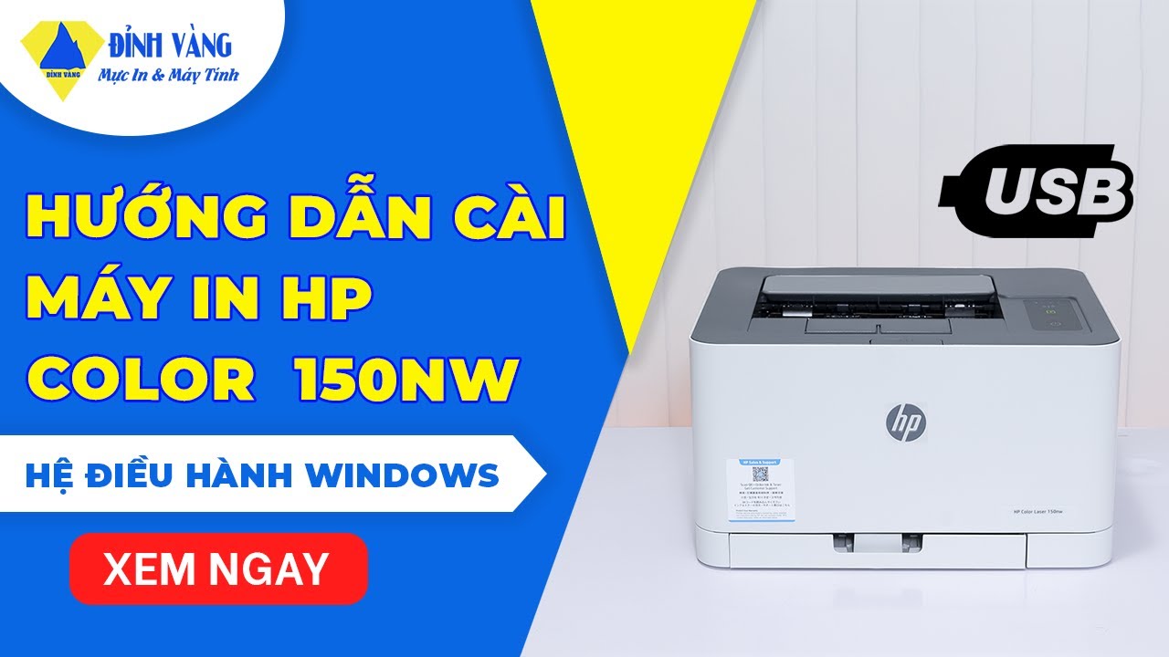 Hướng Dẫn Cài Đặt Driver Máy In HP 150nw Qua Usb Cho Hệ Điều Hành Windows Mới Nhất! - YouTube