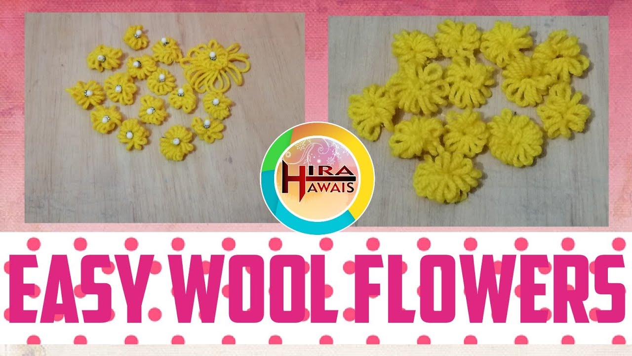 Wool Flower|Wool Art |Wool Flower Making🌸 - YouTube
