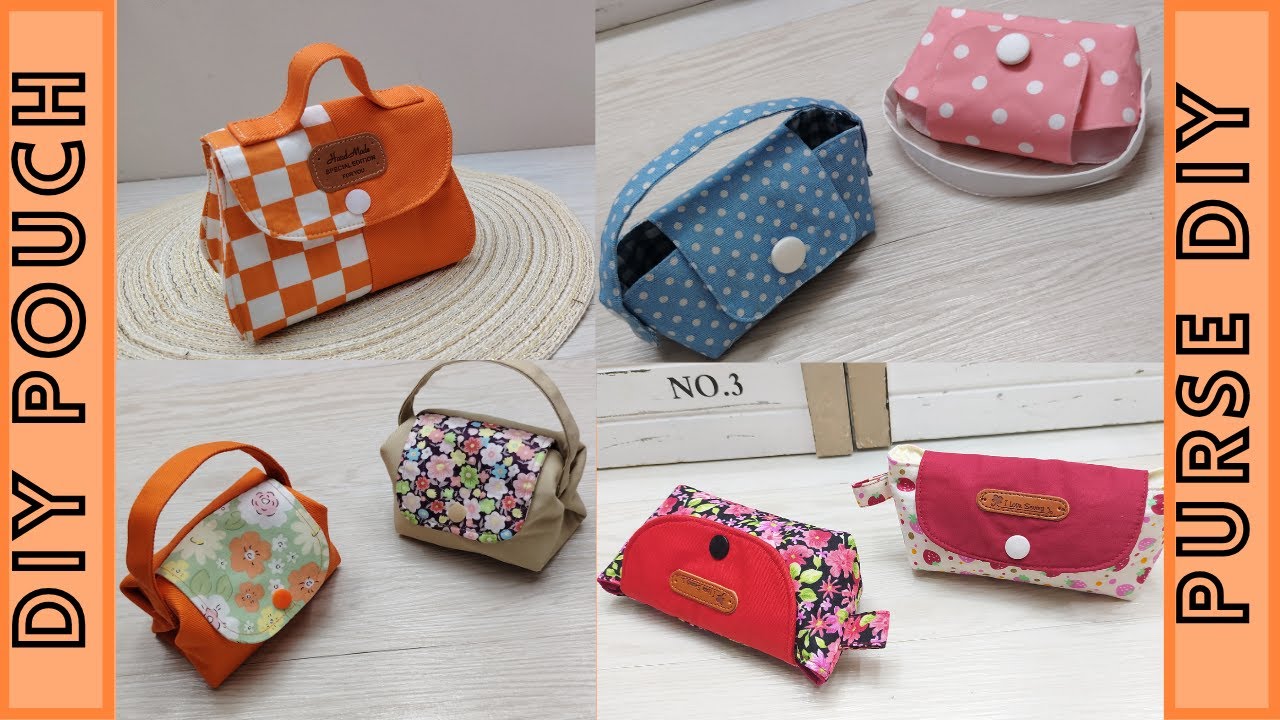 DIY Purse and Pouch collection | 4 Different Pouch and Purse Designs ...