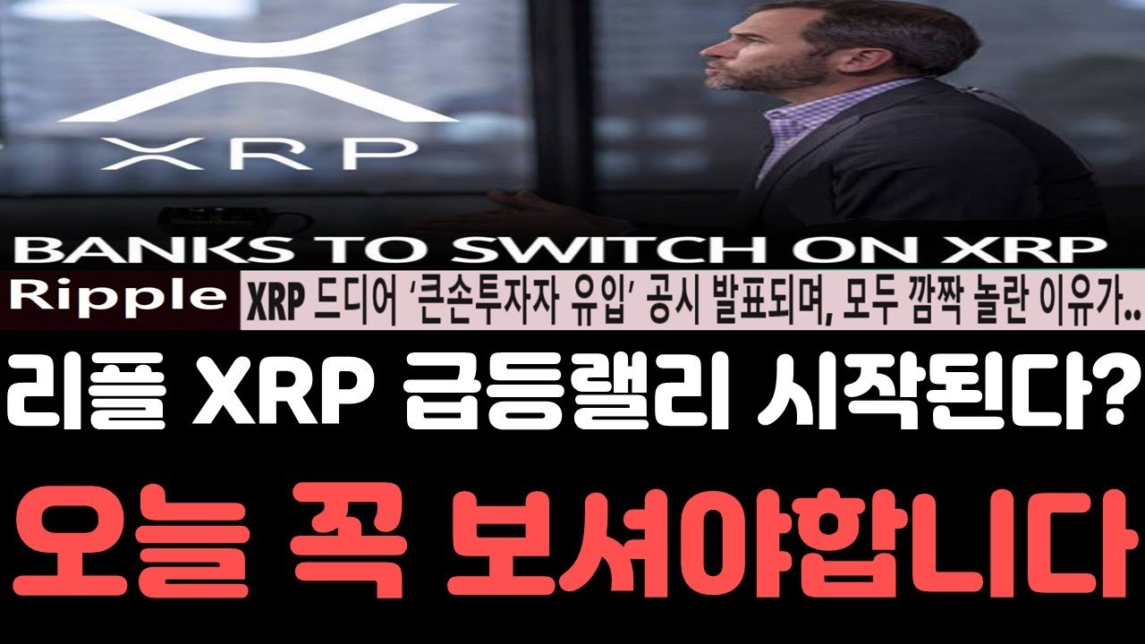 리플전망 리플 Xrp 12월 급등랠리 찾아오나 공시발표이후 모두 깜짝놀랬다 이유 오늘 영상은 꼭 보셔야합니다 리플전망 리플호재 리플급등 리플코인 리플소송