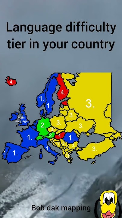 Language difficulty tier in Europe - YouTube