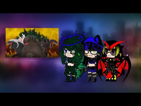 kaijus fêmeas react legendary vs shin vs ultima vs earth [+13] gacha club parte final