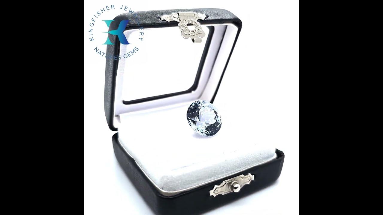 Certified 13.16 Carat Natural Aquamarine - VVS – 15.00mm - $2,361.00 AUD - YouTube