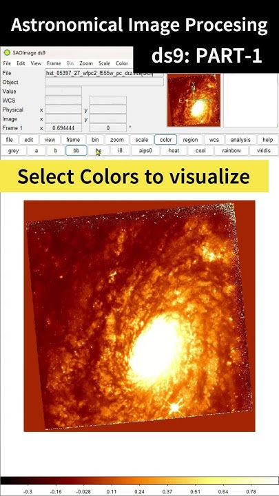 DS9: HOW TO OPEN FITS IMAGE|ASTRONOMICAL IMAGE PROCESSING| ANALYSIS| GALAXY AND STARS| # ...