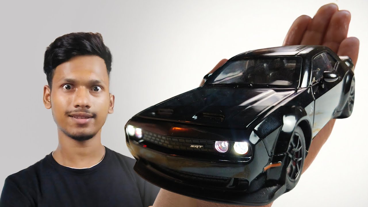 Unboxing Dodge challenger SRT 1/28 Scale Diecast Model Car - YouTube