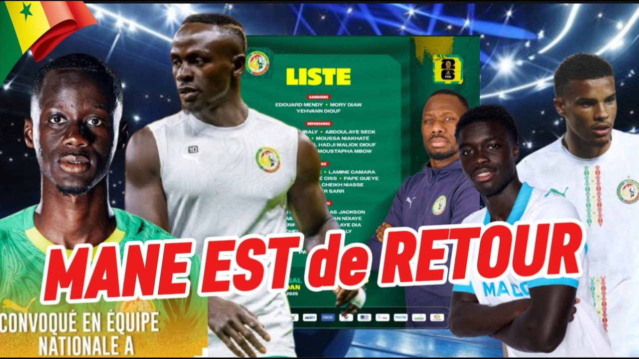Analyse de la liste de Pape Thiaw : le come-back de Mané et une ...