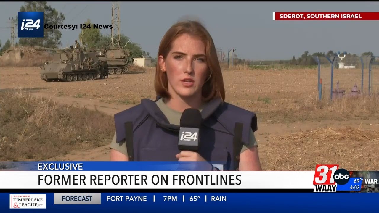 Former WAAY reporter Nicole Zedeck on frontlines of war in Israel - YouTube