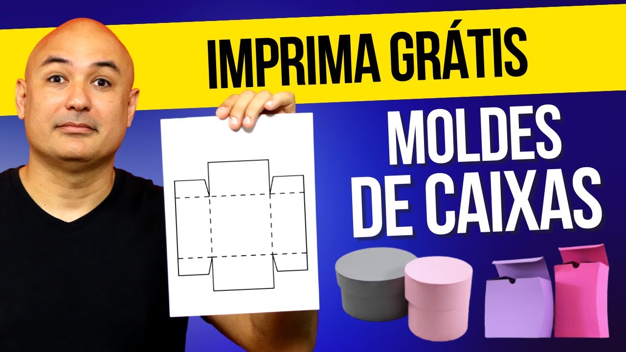 Modelos de caixas grátis: Coloque apenas a medida e baixe seu molde!! - YouTube