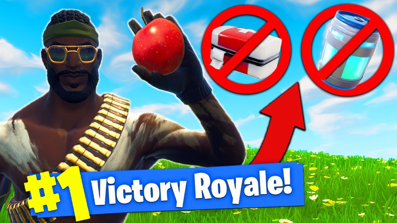 The APPLE *ONLY* CHALLENGE In Fortnite Battle Royale! - YouTube