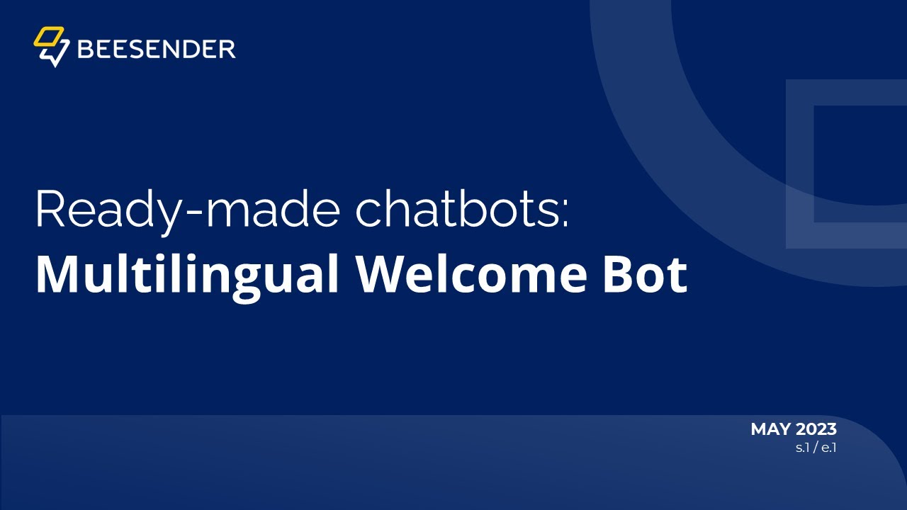 Beesender Welcome Bot Free Template - YouTube