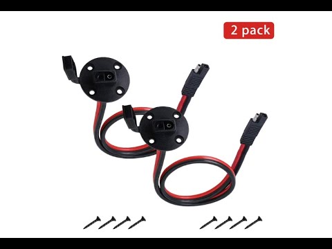 2 Pack SAE Power Socket Sidewall Port with 8 Screws, SAE Plug ...