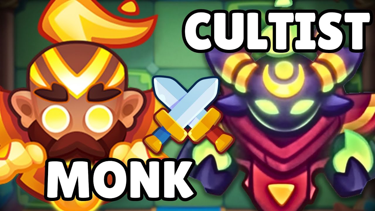 MAX Monk vs MAX Cultist | Replay PVP | Rush Royale - YouTube