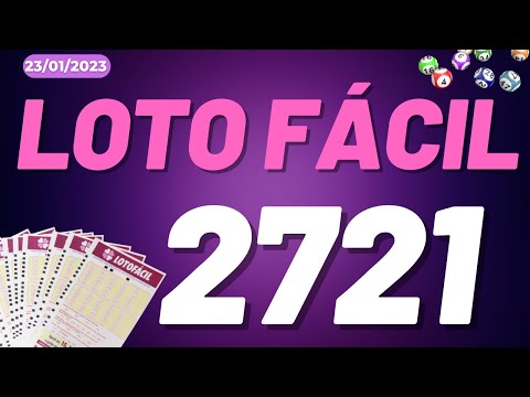RESULTADO DA LOTOFÁCIL 2721 - Lotofacil de Hoje 23/01 Concurso 2721