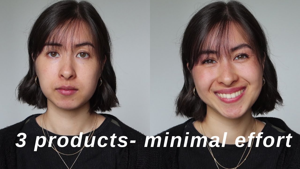 HOW TO: MINIMAL MAKEUP 3 PRODUCTS | 3 MINUTES | MINIMALIST MAKEUP - YouTube