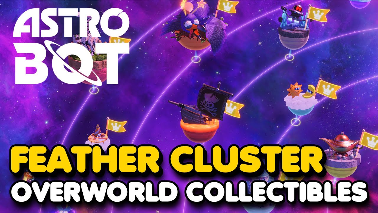 Astro Bot - Feather Cluster "Overworld & Mini Planets" Collectibles ...